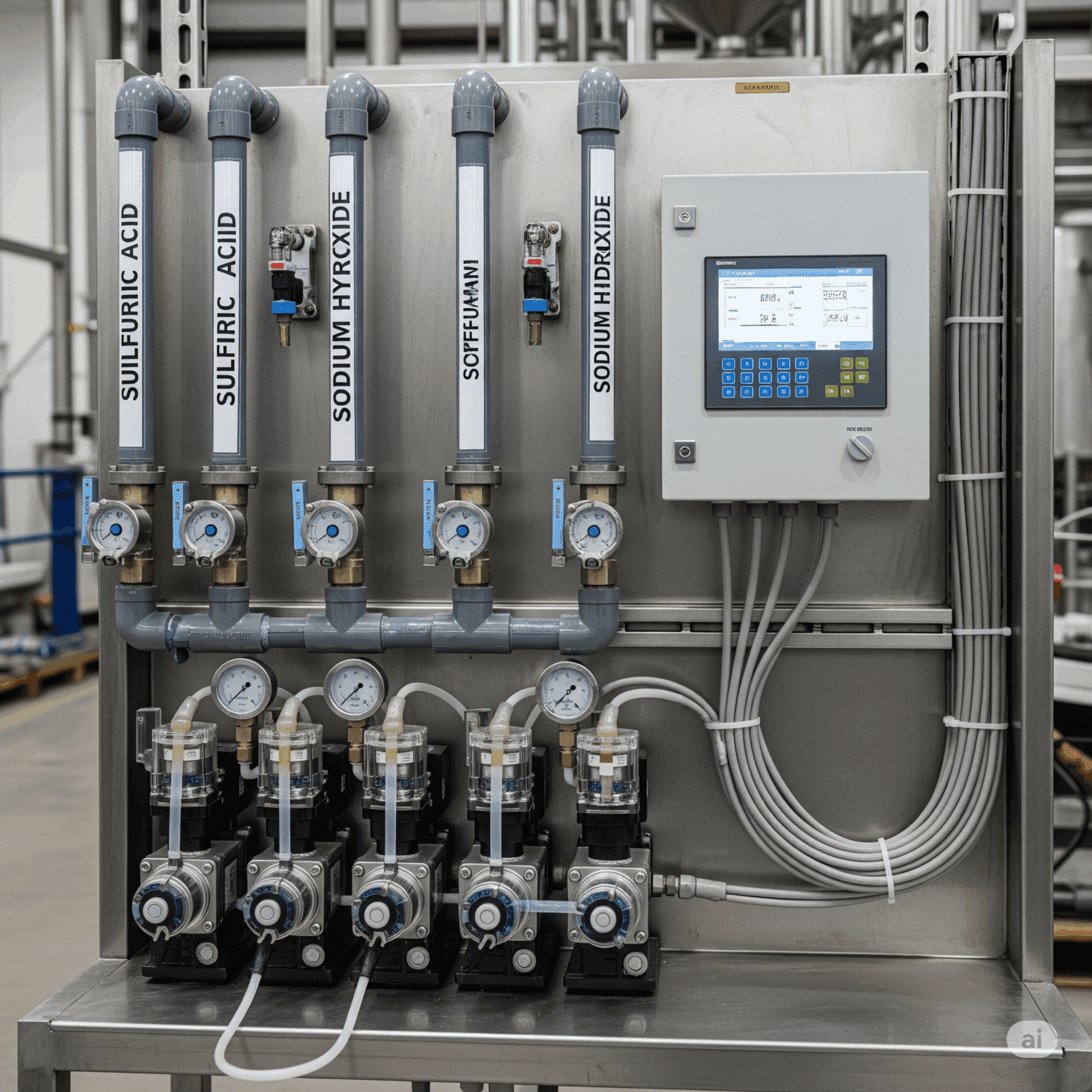 Painel dosagem química: automação e segurança industrial
